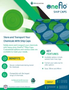 OneFlo Ship Cap | RD Industries Advanced Containment and Dispensing